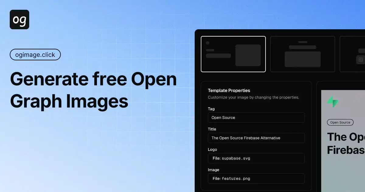 Free OG Image Generator - Instantly Create Custom Open Graph Images Online